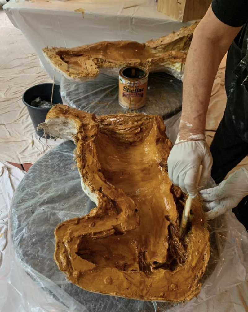 Sylvia Scherer Big Adventure casting FUEGO - Sculpting Horses Workshop